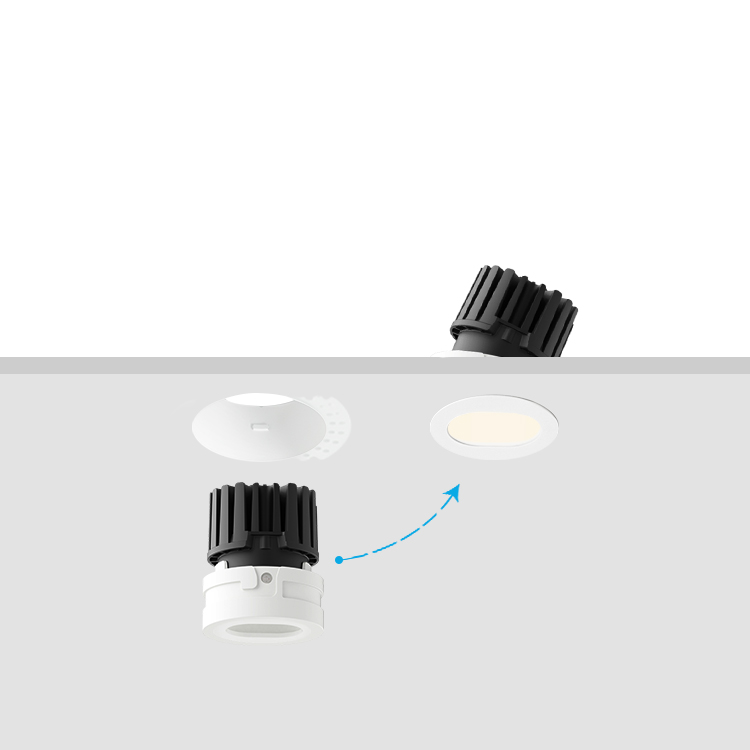 IBSP158CT075H85-OV2-TL —Adjustable IP65 Glass Diffuser Honey Comb ...